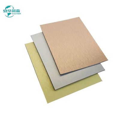 A3003 Series Alucobond Brushed Aluminium Composite Sheet Exterior Wall ...